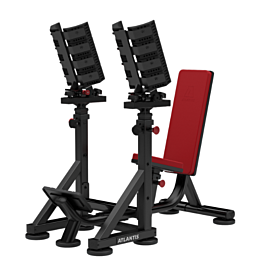 Atlantis Straight dumbbell bench with pivots E548